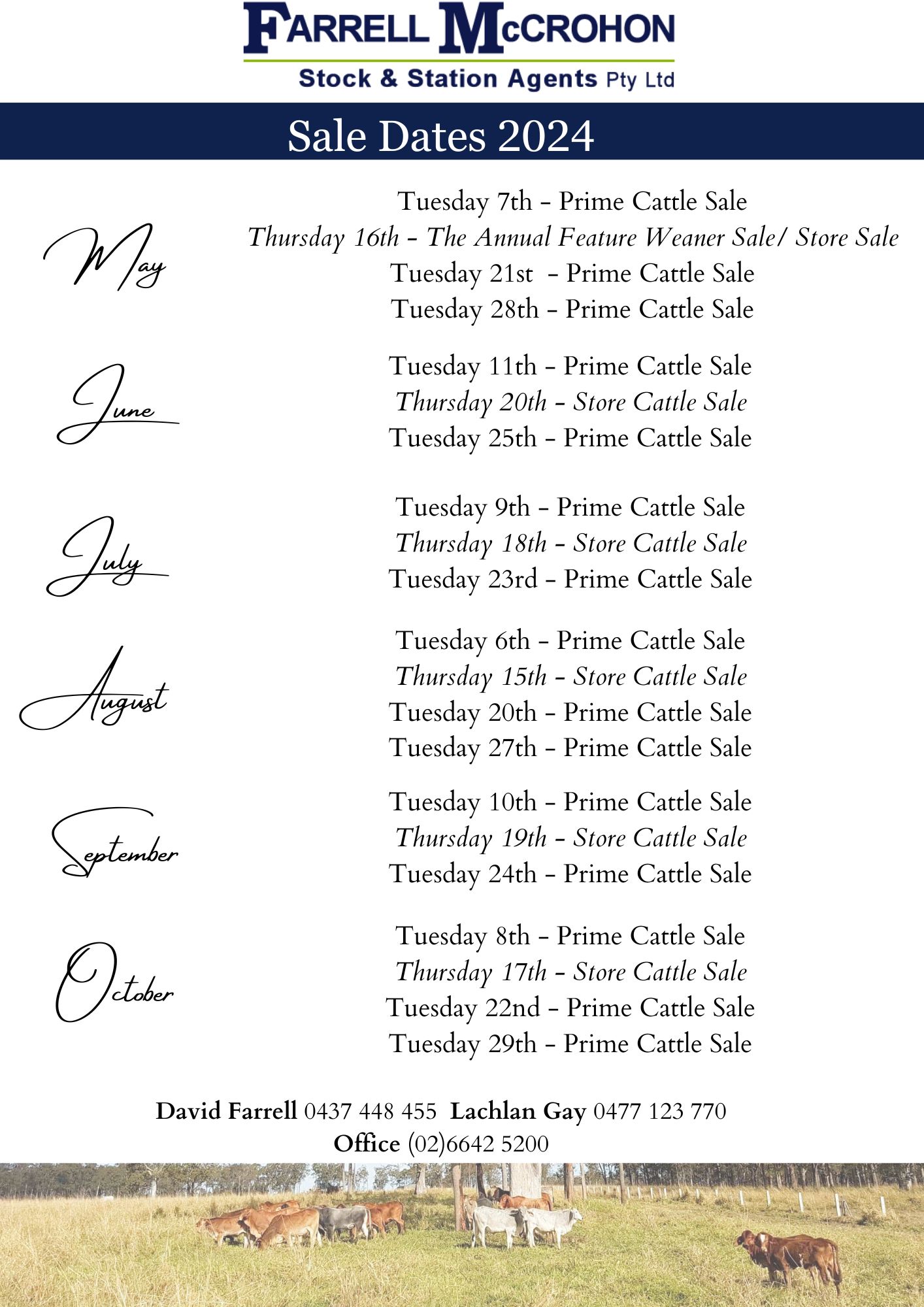 Livestock Sales | Farrell McCrohon